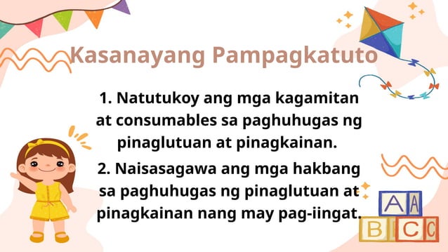 EPP 4_Q3_Week 4.pptx 1. Natutukoy ang mga kagamitan at consumables sa ...