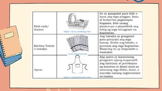 EPP 4_Q3_Week 4.pptx 1. Natutukoy ang mga kagamitan at consumables sa ...
