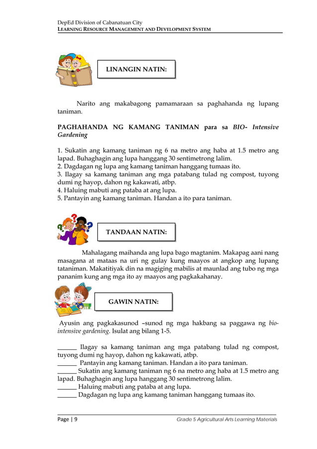 Agriculture EPP5 | PDF