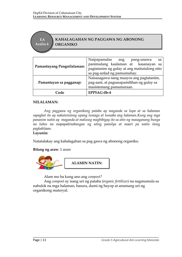 Agriculture EPP5 | PDF