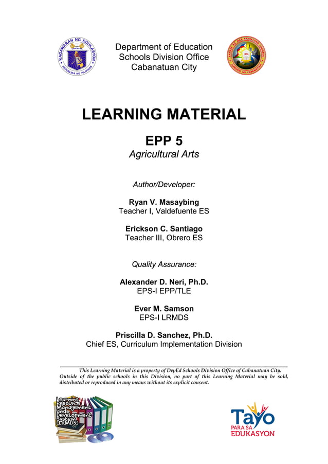 Agriculture EPP5 | PDF