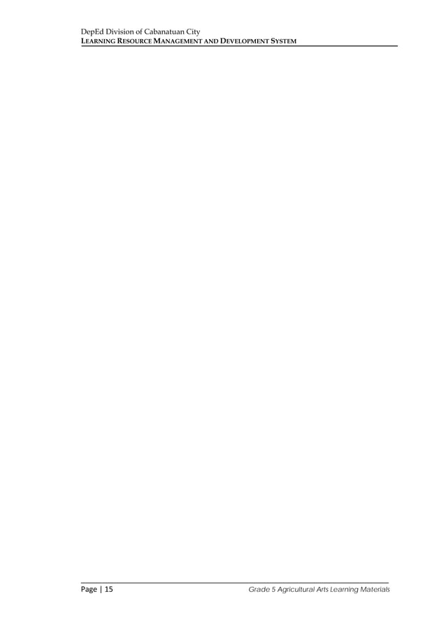 Agriculture EPP5 | PDF