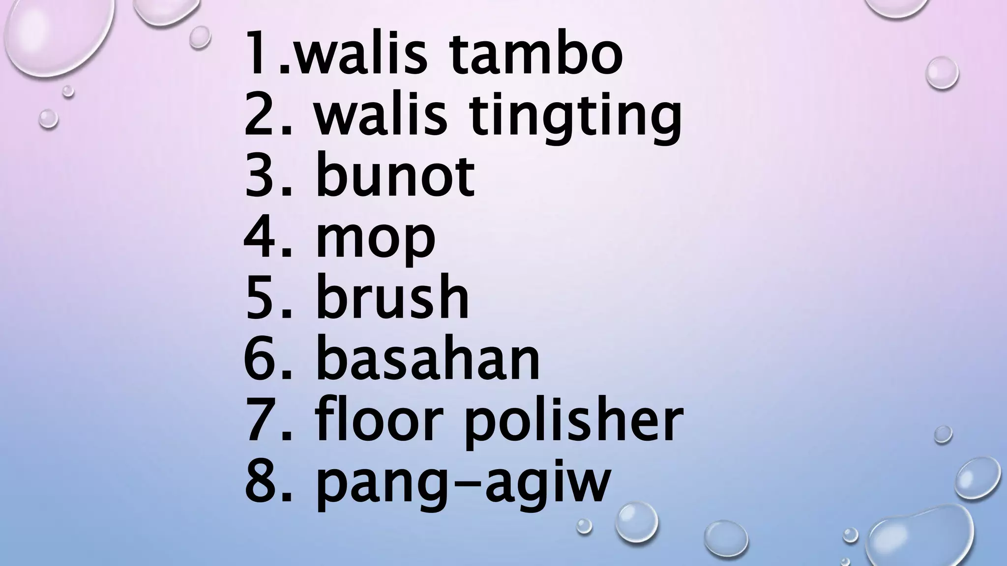 EPP 5 HE - Mga Kagamitan at Kasangkapan sa Pagsasaayos | PPTX