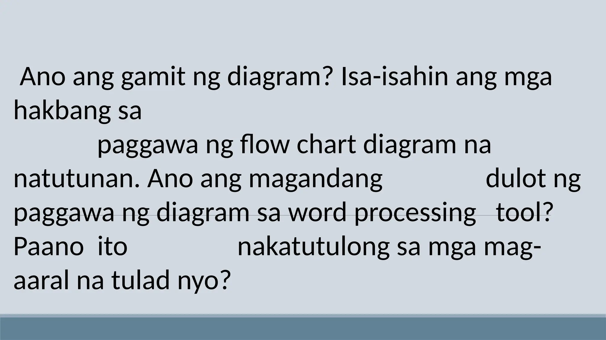 EPP 5 PPT Q4 W6 - Gamit Ng Diagram At Word Processing Tool.pptx