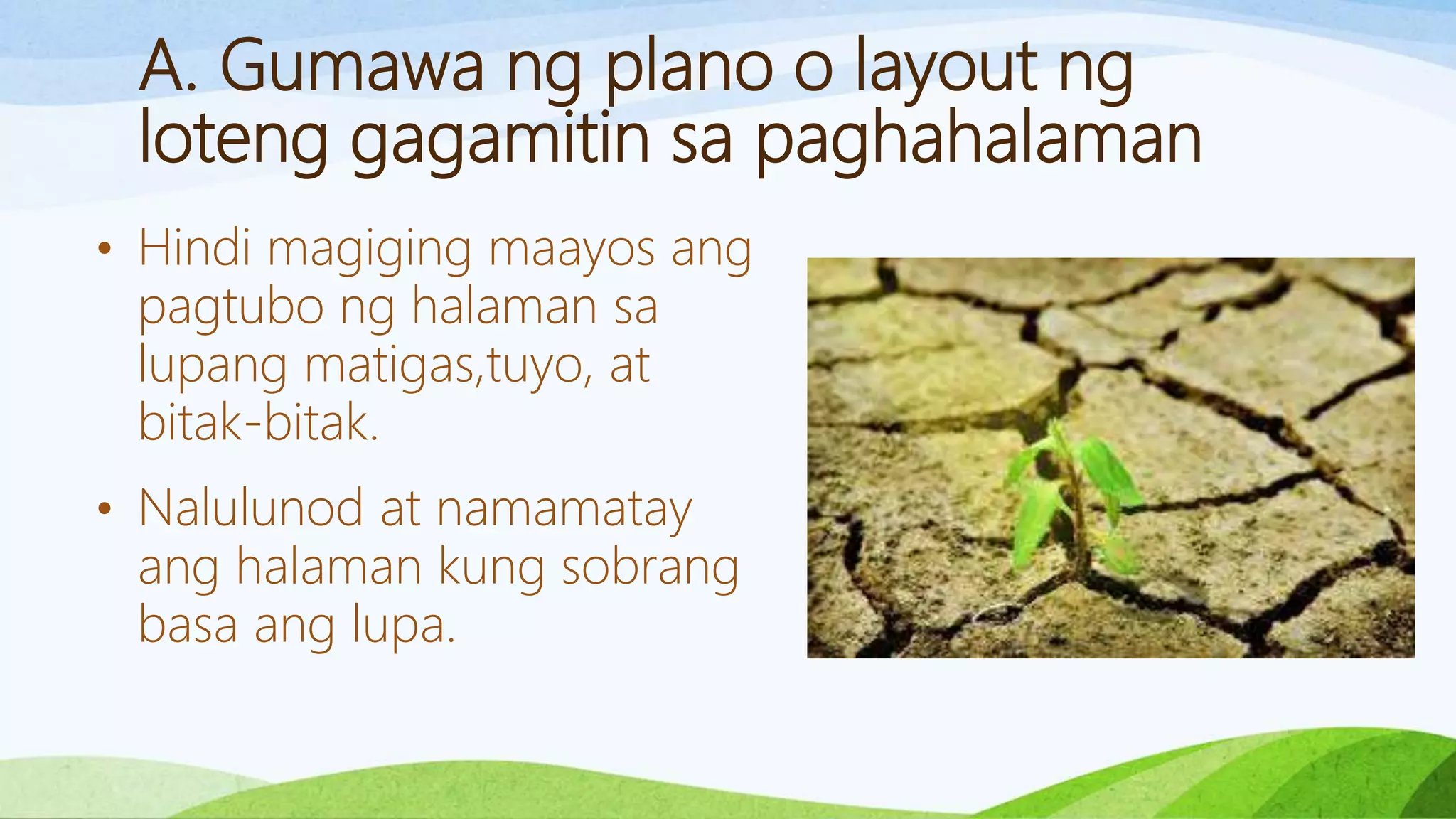 EPP 5 AGRI - Paghahanda sa Lupang Pagtataniman | PPTX