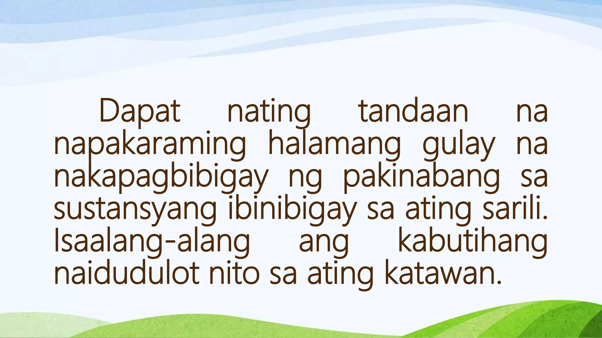 EPP 5 AGRI - Pakinabang sa Pagtatanim ng Gulay | PPTX