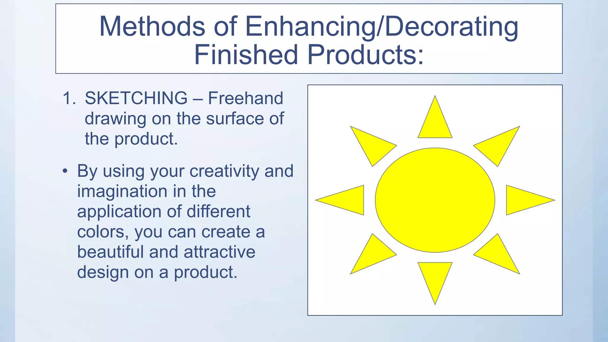 EPP/TLE - The effects of innovative finishing materials and creative ...