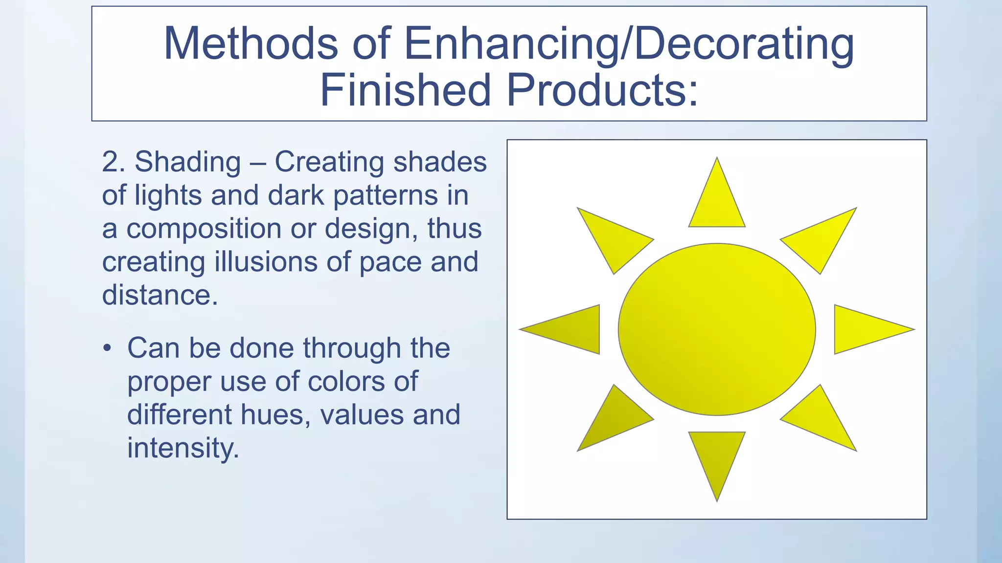 EPP/TLE - The effects of innovative finishing materials and creative ...
