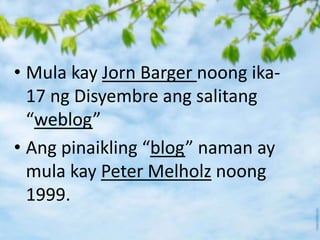 Epp 6 blogging at pagsali sa video at audio conference | PPTX