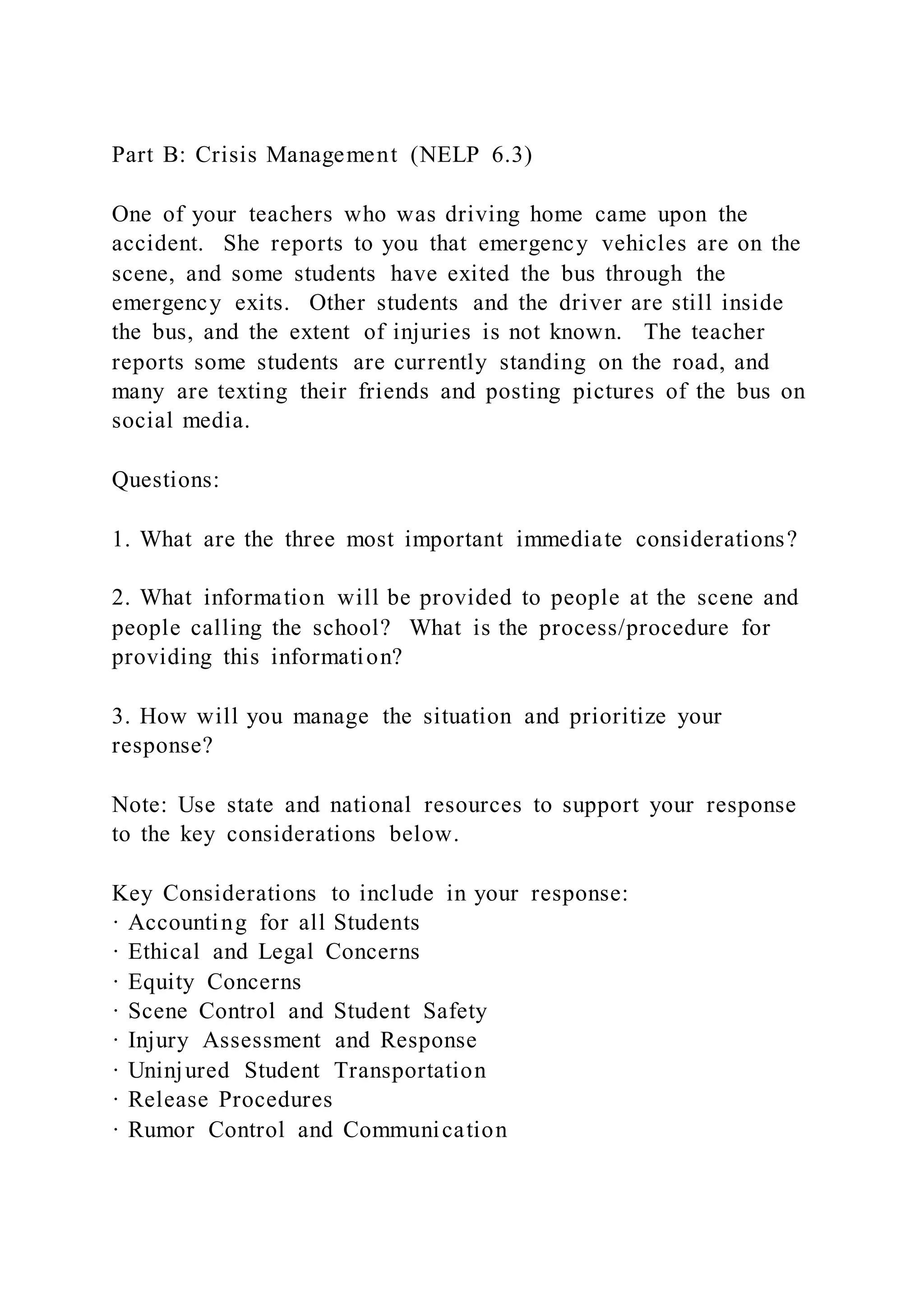 EPP Common Assessment SCHOOL SAFETY 1. Assessment Descriptio | DOCX