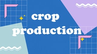 Agriculture: Crop Production in EPP Subject | PPTX