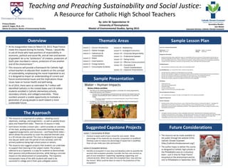 Teaching Sustainability and Social Justice: A Resource for High School ...