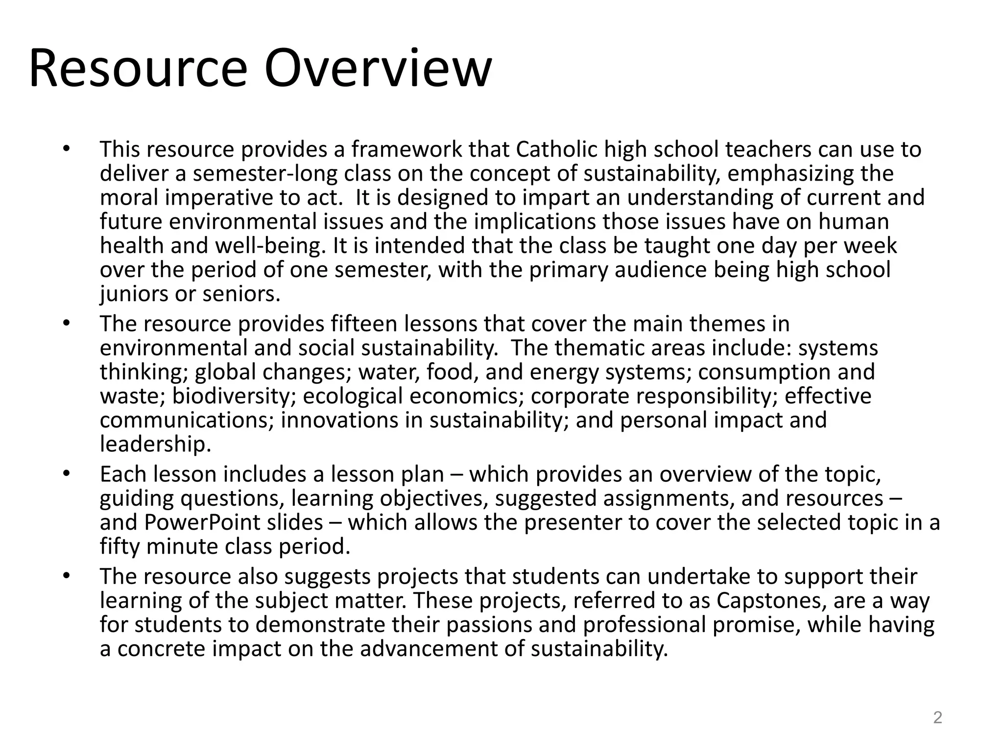Lesson 1: Course Introduction / Sustainability & Systems Thinking | PDF
