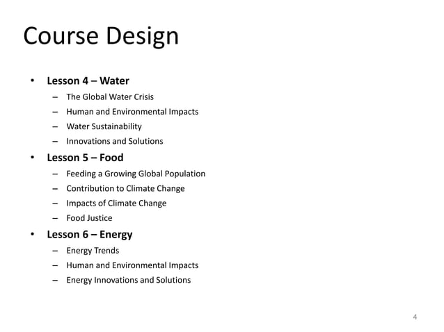 Lesson 1: Course Introduction / Sustainability & Systems Thinking | PDF