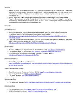 Teaching Sustainability and Social Justice: A Resource for High School ...