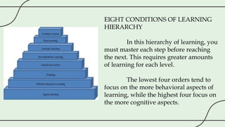 GAGNE HIERARCHY report power point prese | PPTX