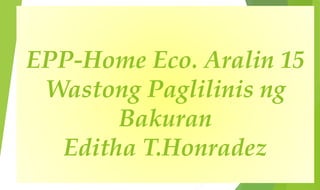 Epp he aralin 15 | PPTX