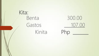 EPP 5 HE - Pamamahala sa Kinita sa Paninda | PPTX