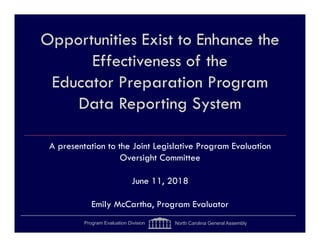Educator Preparation Program Presentation | PPT