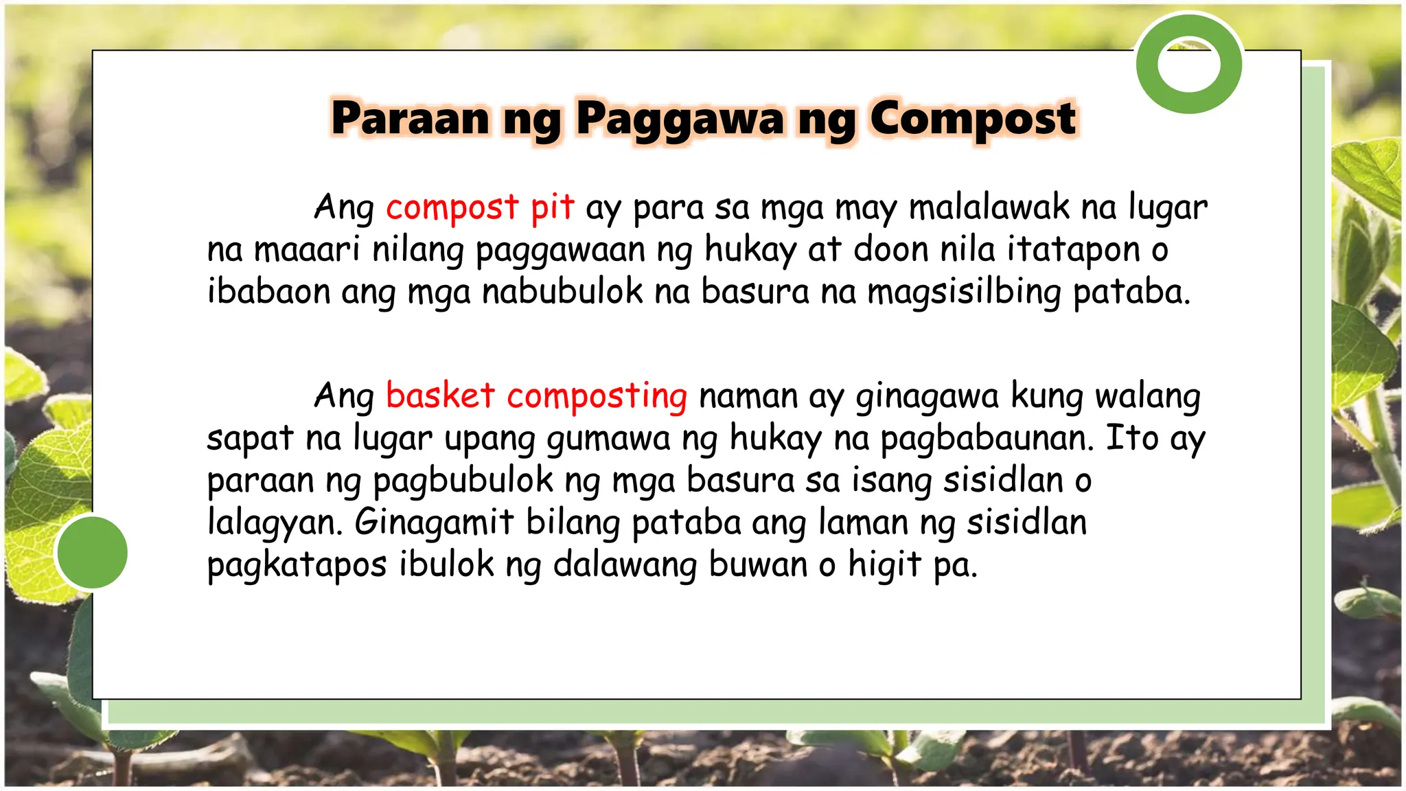 EPP 5_Q2_W1_Aralin 1 Kahalagahan ng Paggawa ng Abono.pptx