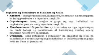 EPP 4 QUARTER 2 WEEK 2 LESSON Mga Ahensya at Organisasyong Tumutulong ...