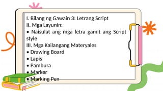 Iba't Ibang Uri ng Lettering Styles at mga Gabay sa Pagleletra | PPTX