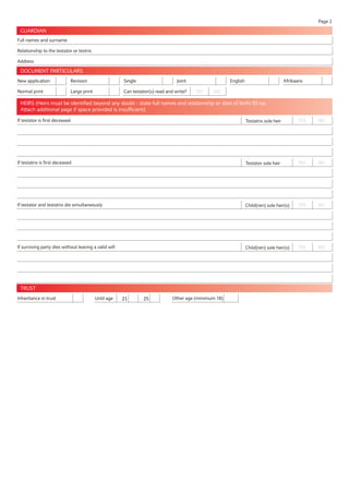 Absa Estate Provider plan | PDF