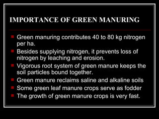 Green Manuring | PPT