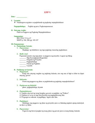 Epp v 4th grading | DOCX