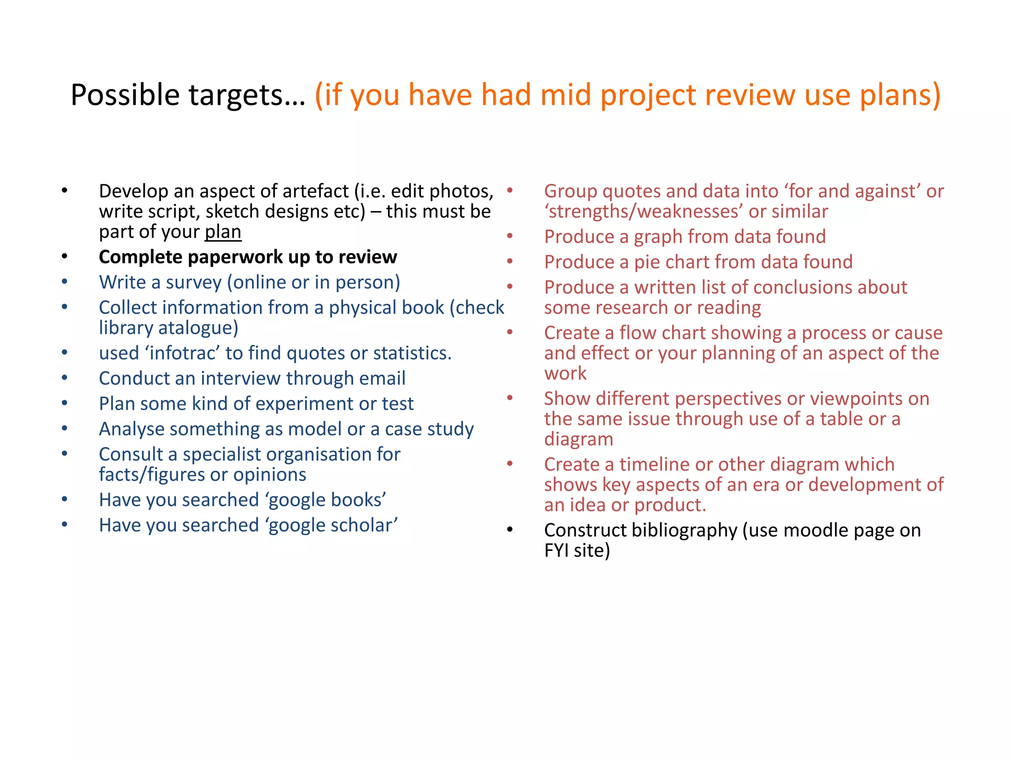 Epq markscheme and targets | PPTX | Educational Assessment | Education
