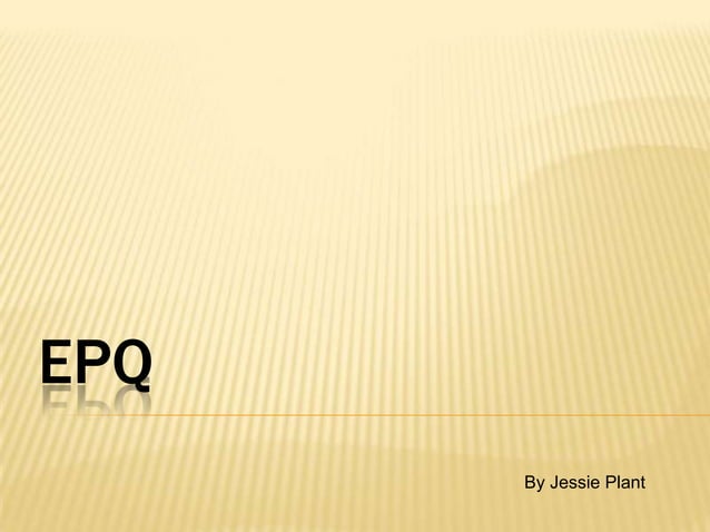 Epq presentation | PPTX | Fiction | Books and Literature