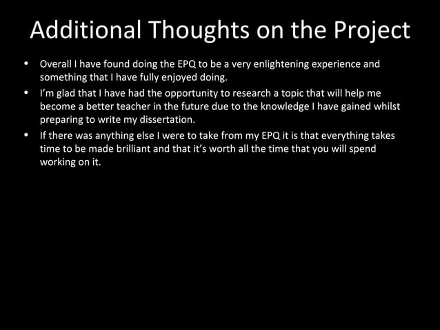 Epq presentation | PPT