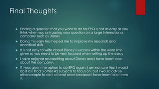 Epq project presentation | PPTX