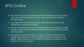 Epq project presentation | PPTX