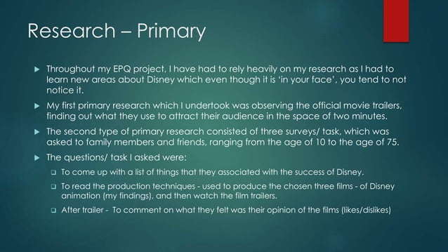 Epq project presentation | PPTX | Screenwriting | Content Production