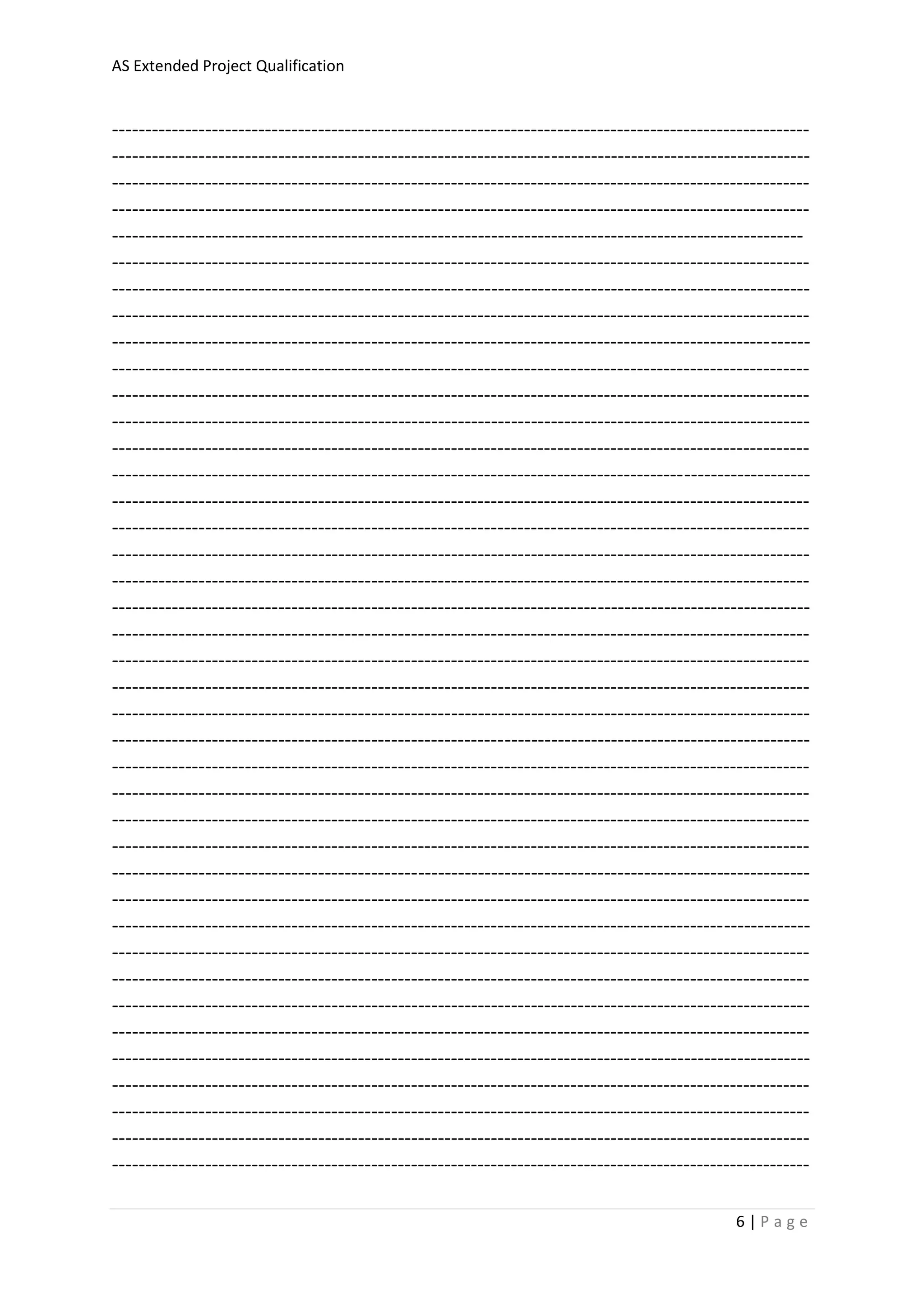 Epq research booklet | DOCX