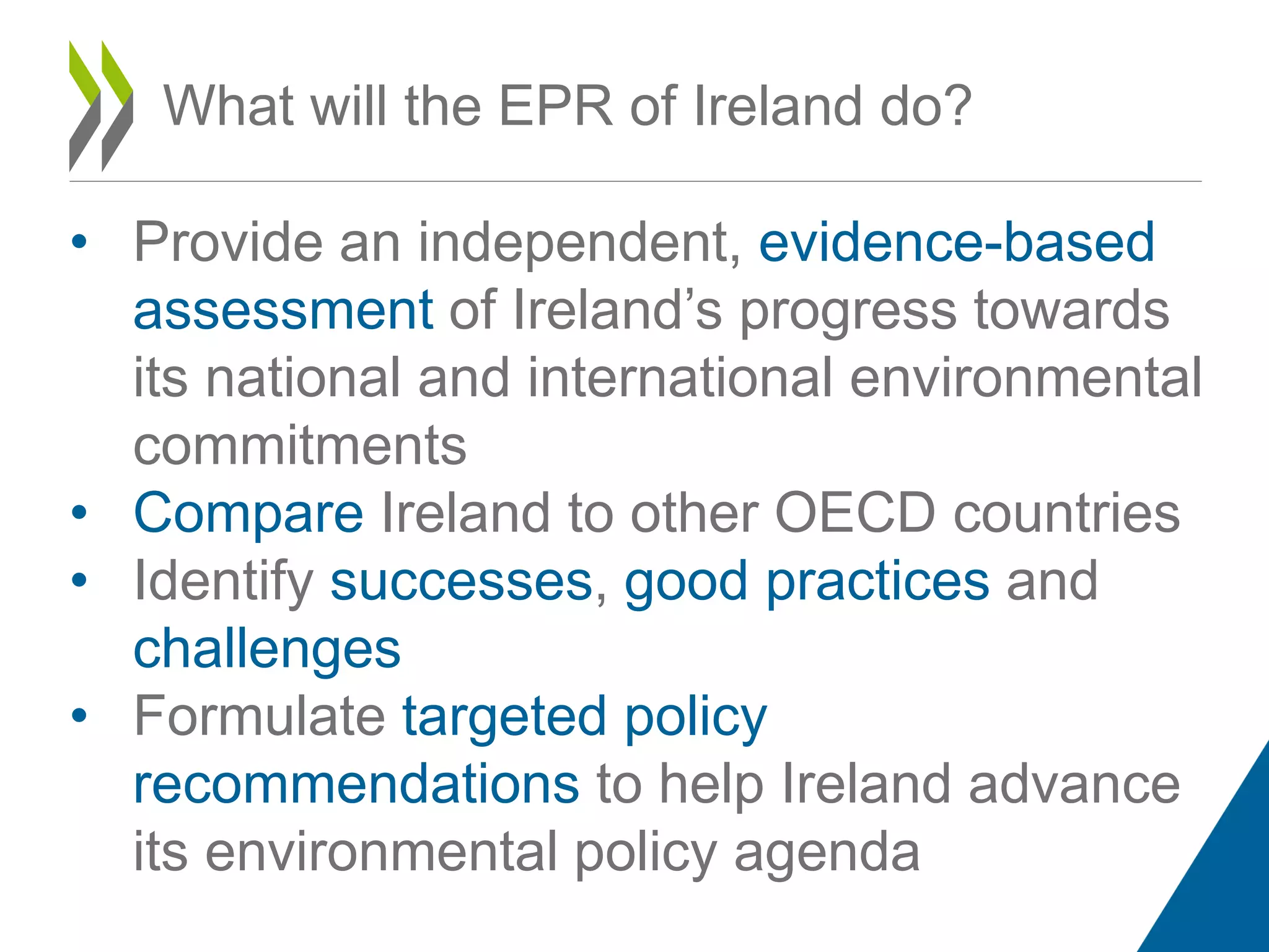 Environmental Performance Review of Ireland 2020-21 - Presentation | PDF