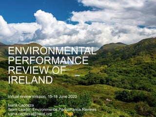 Environmental Performance Review of Ireland 2020-21 - Presentation | PDF