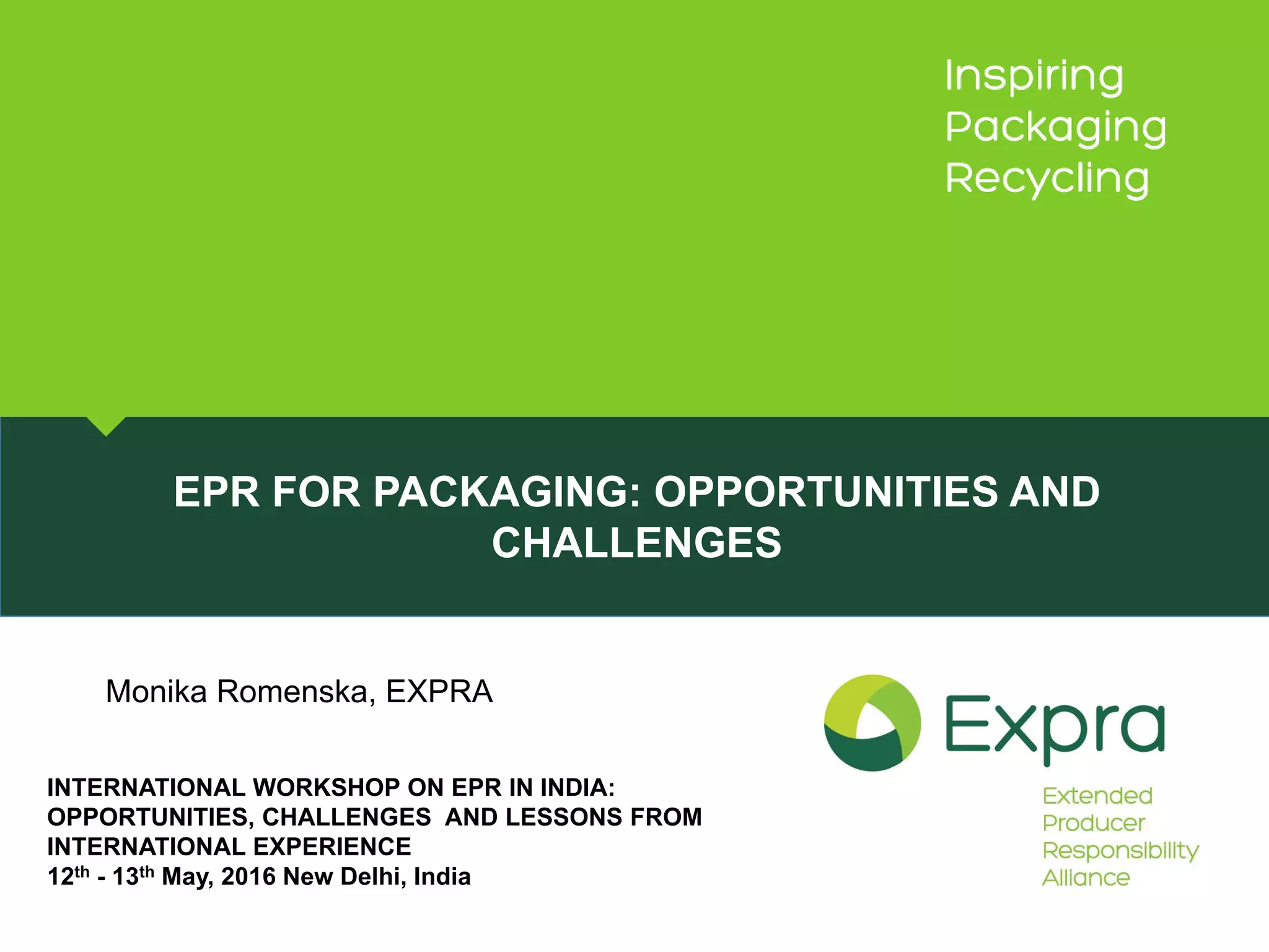 Epr and Packaging Insights | PPT