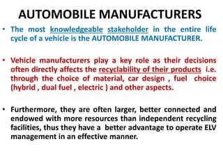 EPR End of Life Vehicles | PDF