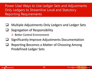 Secondary Ledgers: The Benefits of Adjustment Ledgers for GAAP ...