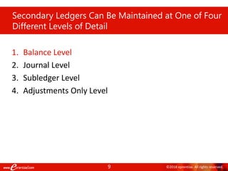 Secondary Ledgers: The Benefits of Adjustment Ledgers for GAAP ...