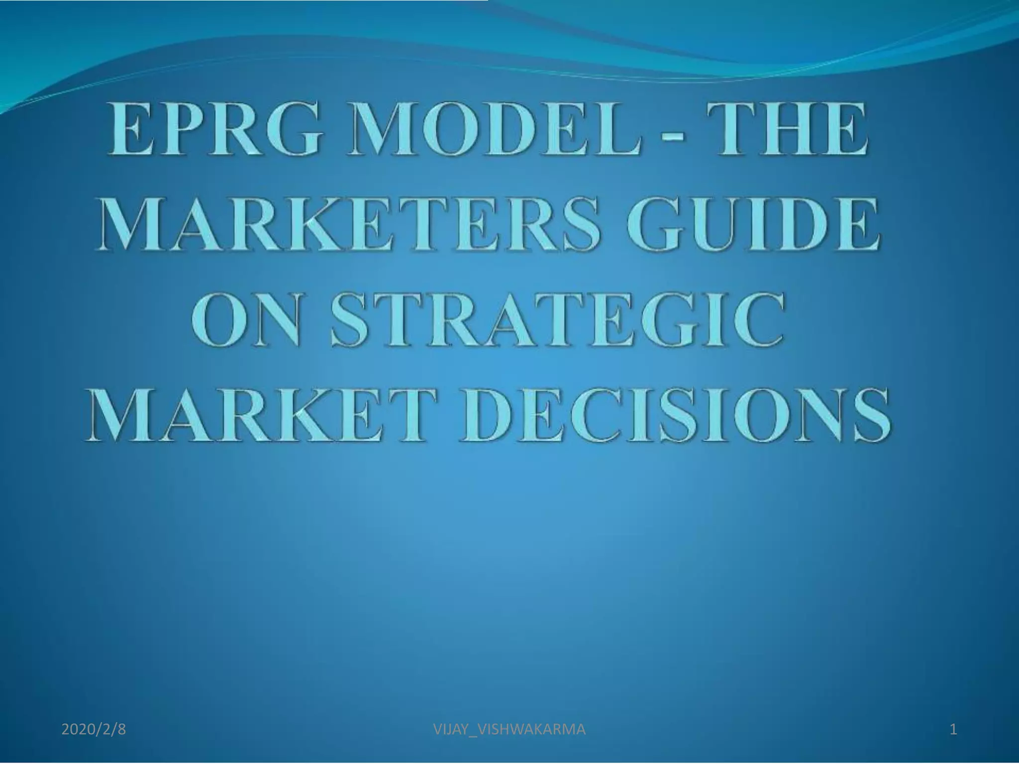 Eprg model | PDF