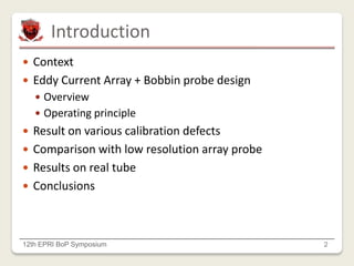 Inspection of Stainless Steel Heat Exchanger Tubes with Eddy Current ...