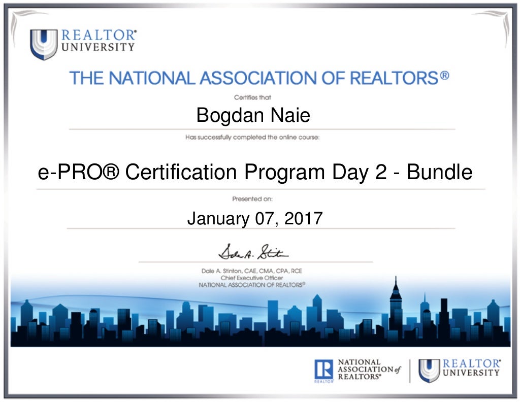 NAR’s e-PRO® Certification