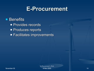 E Procurement | PPT