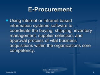 E Procurement | PPT