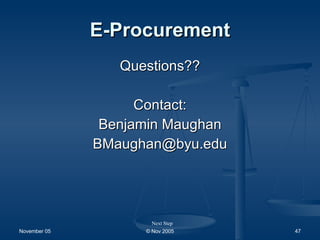 E Procurement | PPT