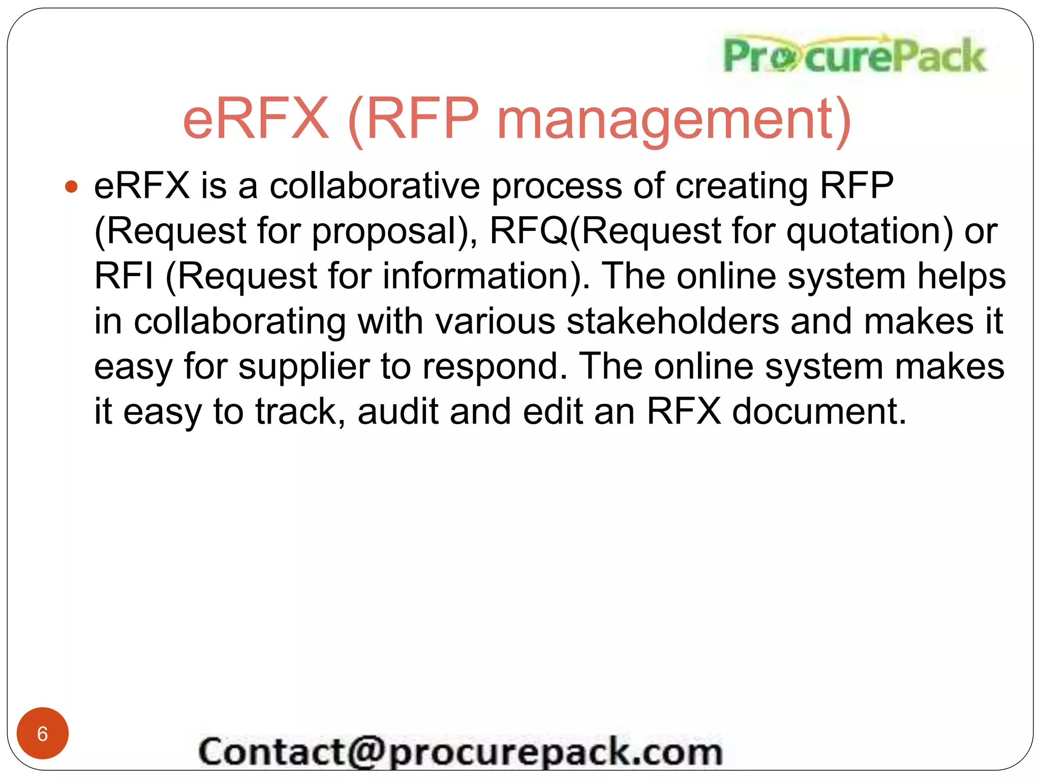 Taxonomy of an Electronic procurement system | PPTX