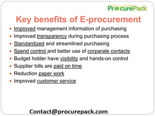 Taxonomy of an Electronic procurement system | PPTX